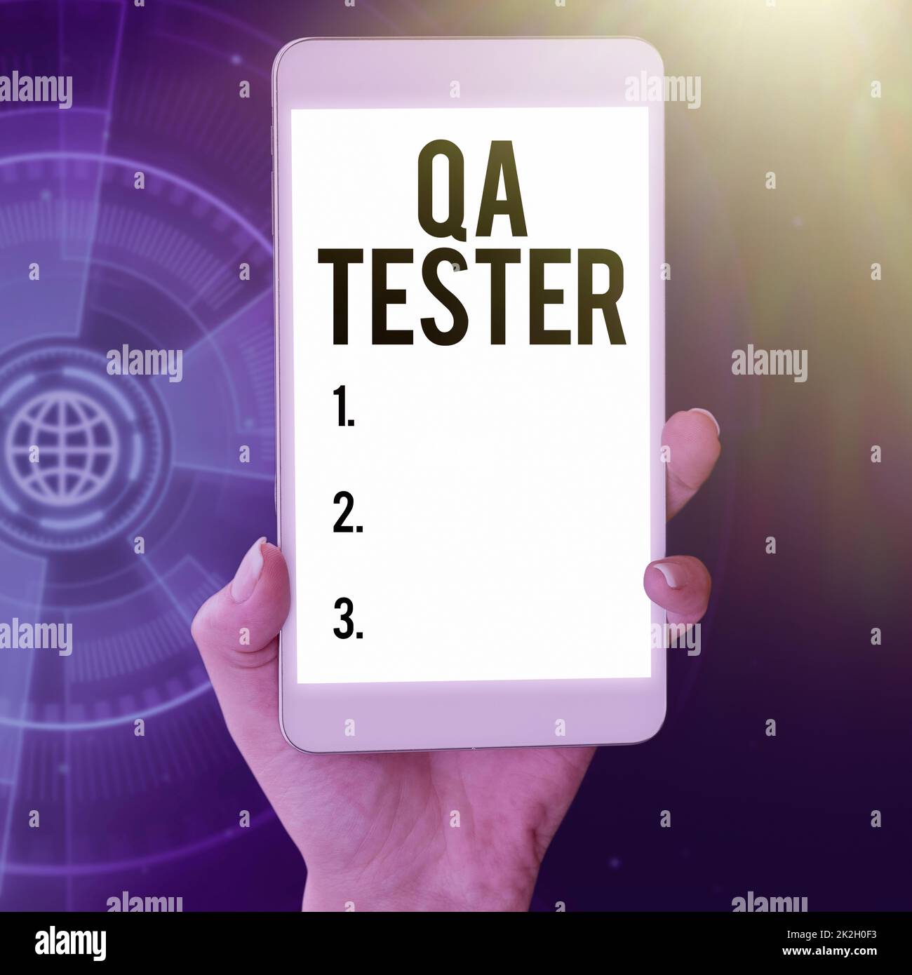 Hand Writing Sign Qa Tester Concept Meaning Quality Assurance Of An On