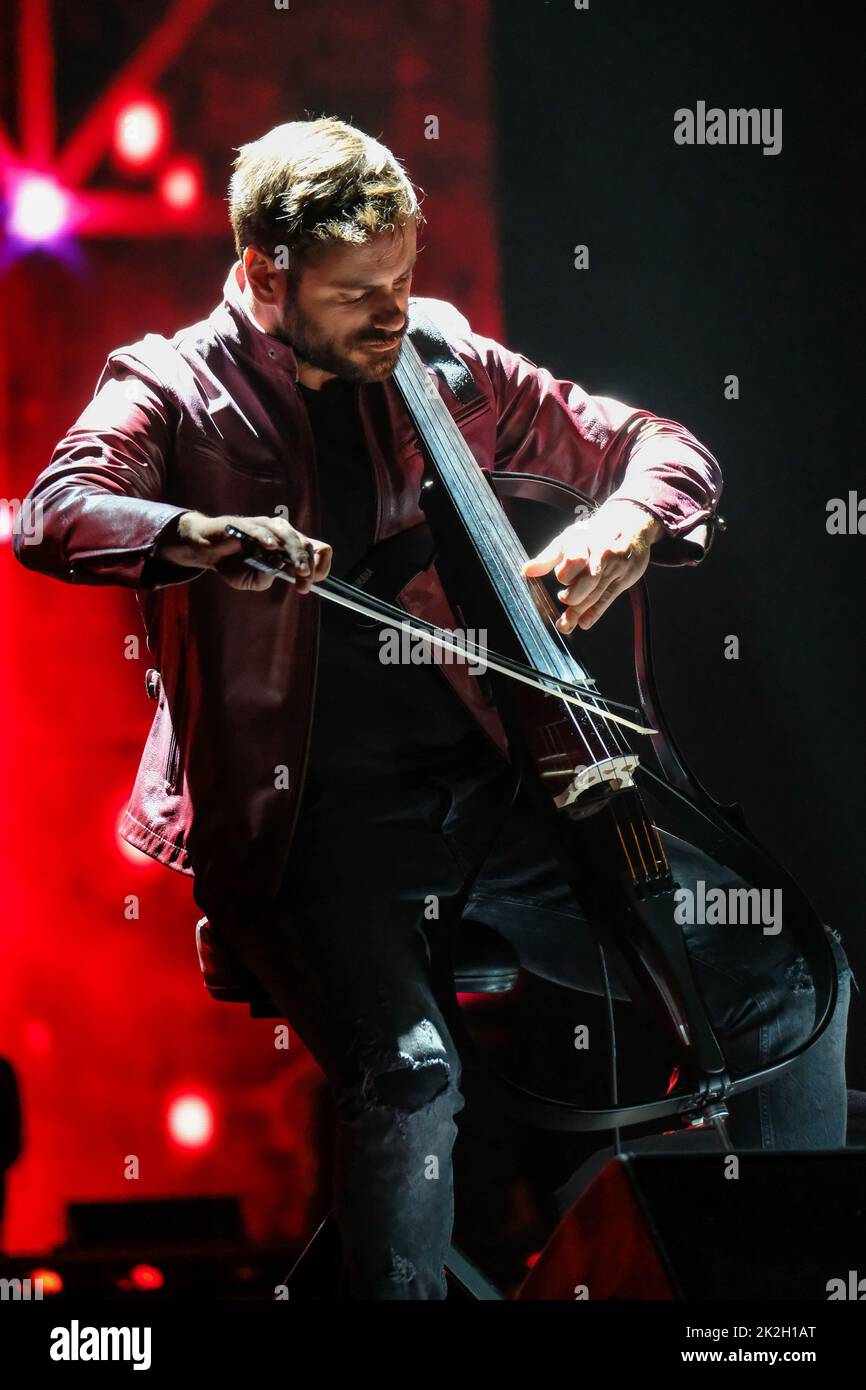 Verona, Italy. 22nd Sep, 2022. The 2Cellos - Stjepan Hauser during ...