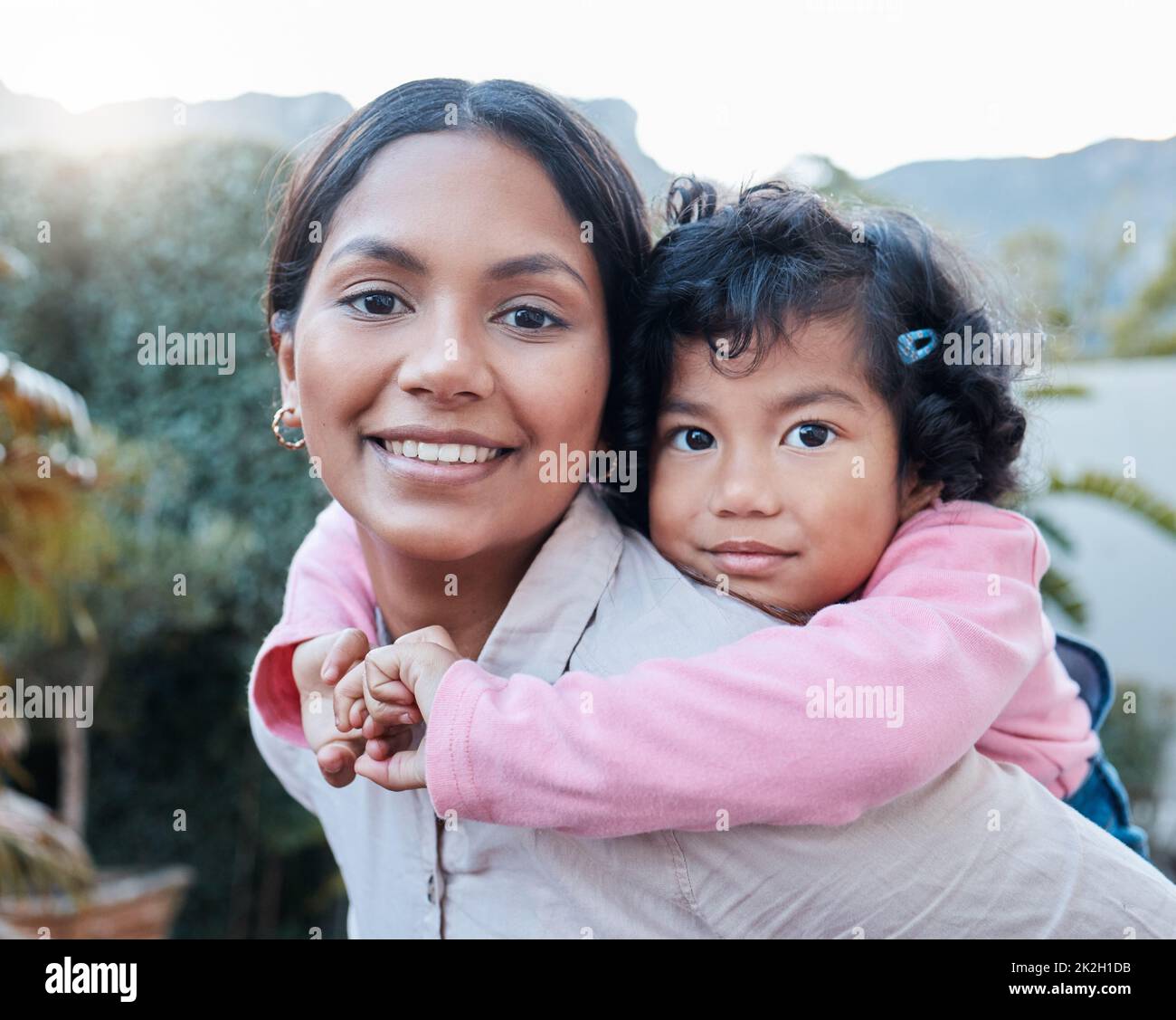 Theres Nothing Quite Like The Bond Between Mother And Daughter Shot Of A Woman Carrying Her