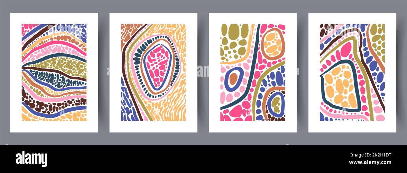 Printable wall art vector poster set vector Stock Photo - Alamy