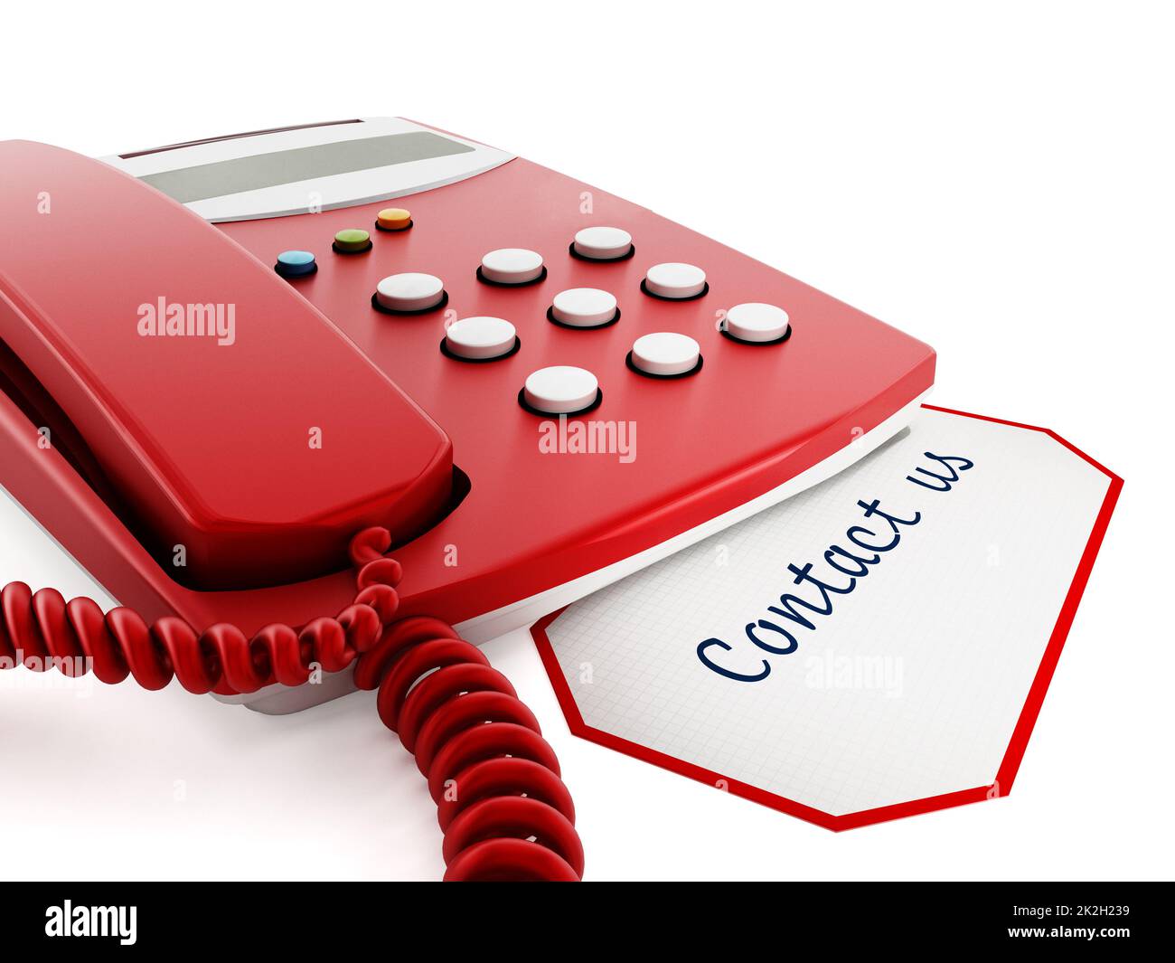 Contact us note Stock Photo - Alamy