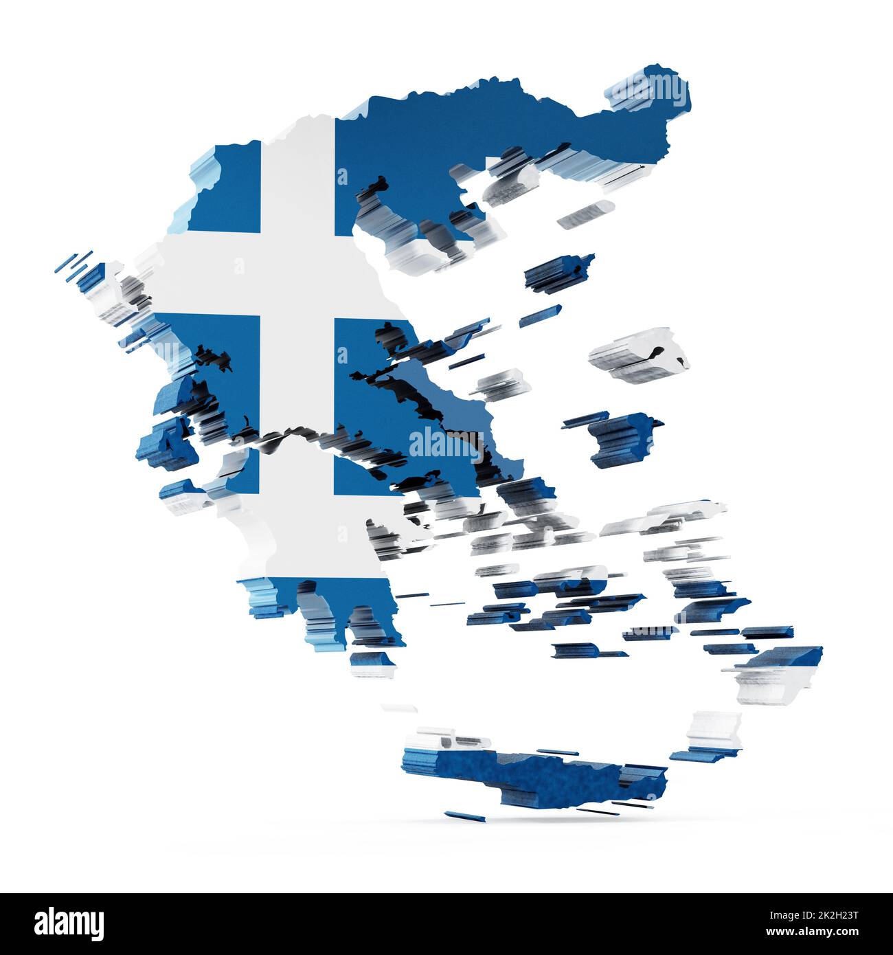 Greece map hi-res stock photography and images - Alamy