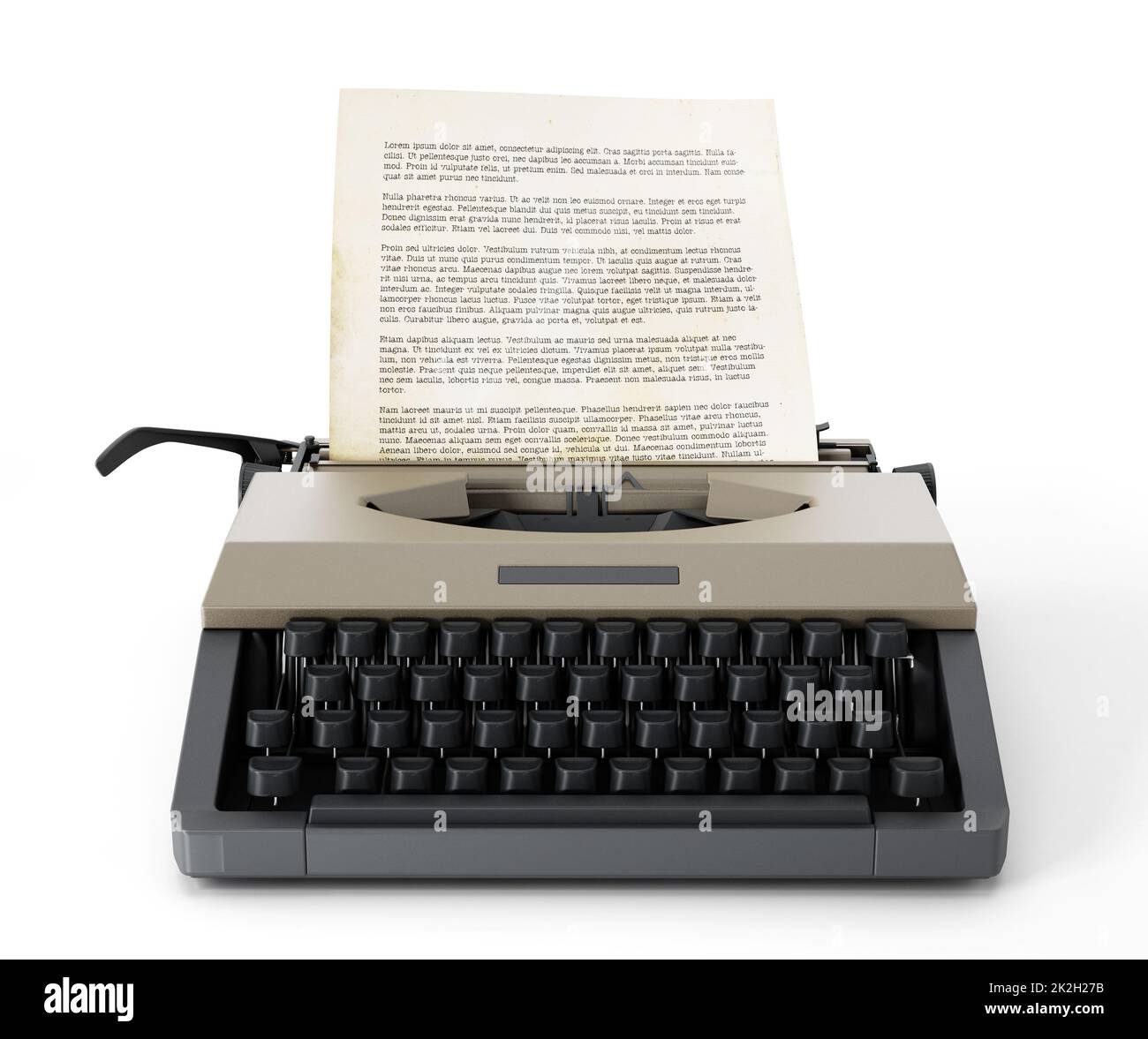 Vintage typewriter isolated Cut Out Stock Images & Pictures - Alamy