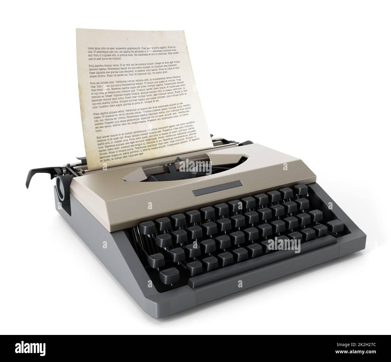 Vintage typewriter isolated Cut Out Stock Images & Pictures - Alamy