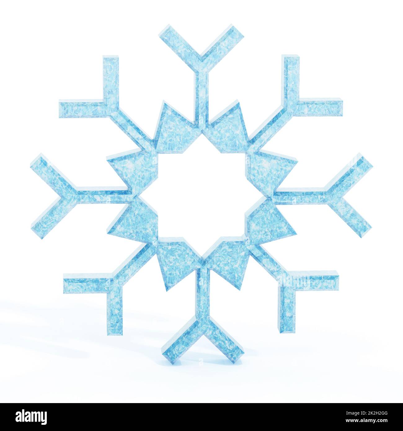 Isolated blue snowflake Stock Photo - Alamy