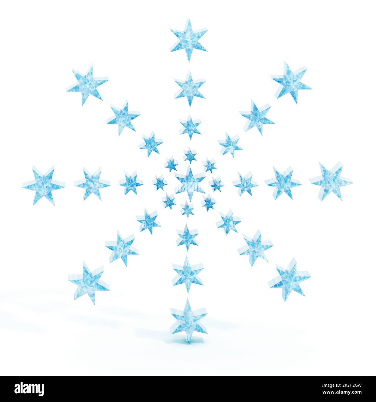 Isolated blue snowflake Stock Photo - Alamy