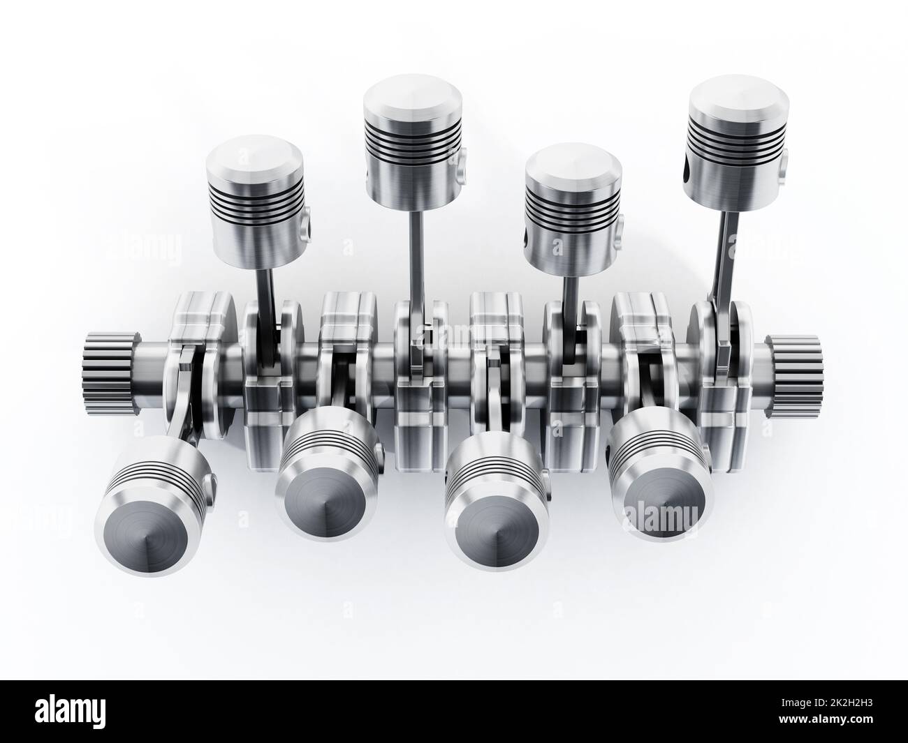 Isolated V6 engine Stock Photo - Alamy