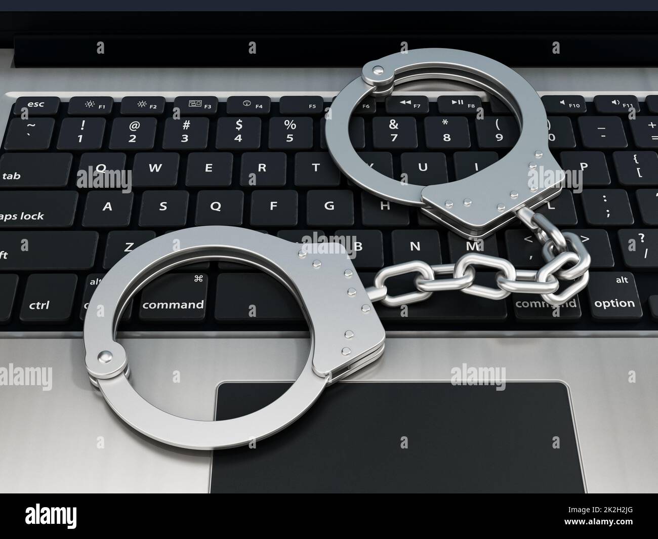 Handcuffs on keyboard hi-res stock photography and images - Alamy