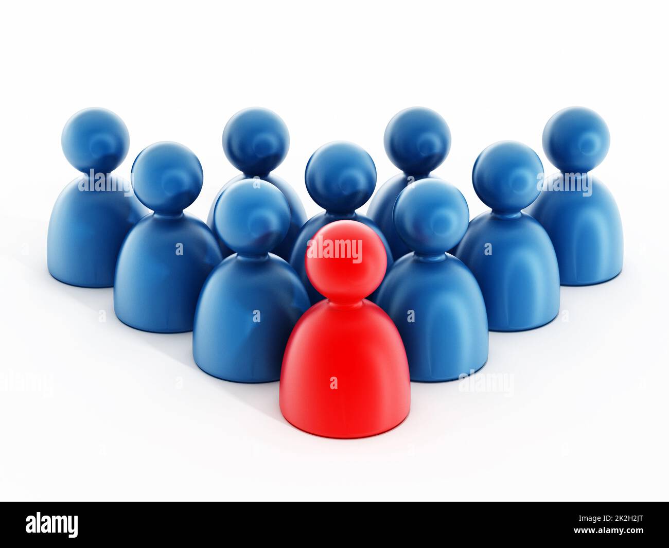 Group of people with a leader Stock Photo - Alamy