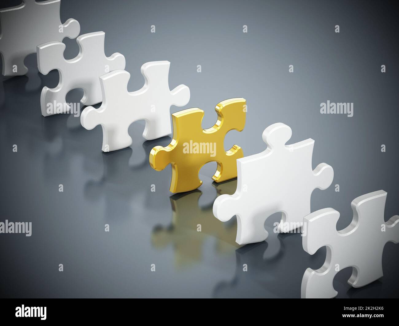 Puzzle piece stands out Stock Photo - Alamy