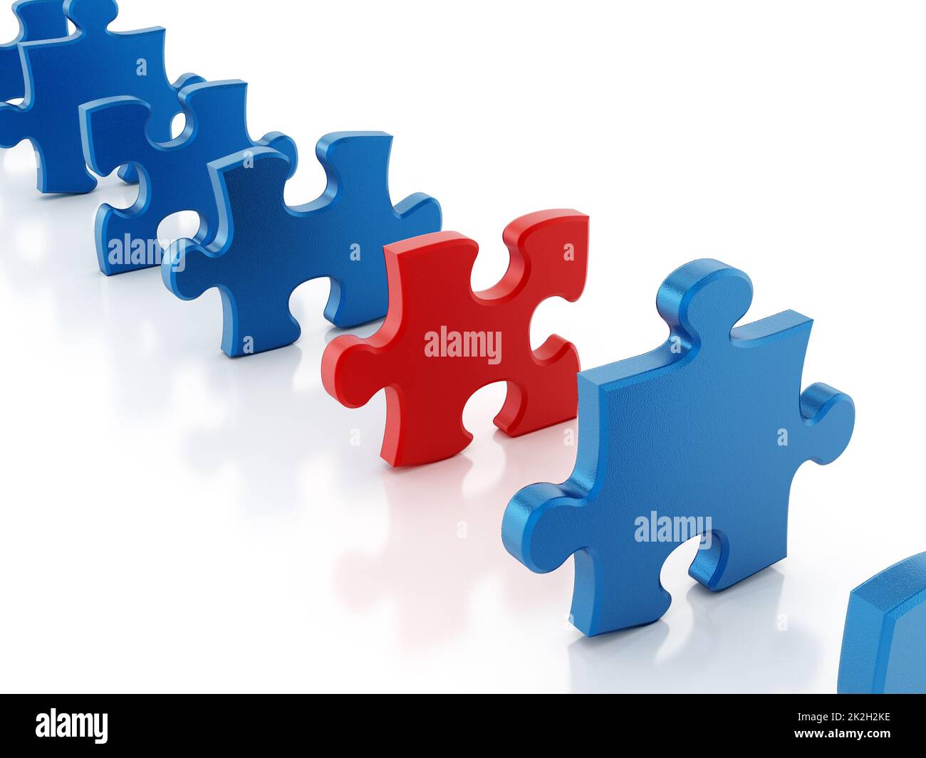 Puzzle piece stands out Stock Photo - Alamy