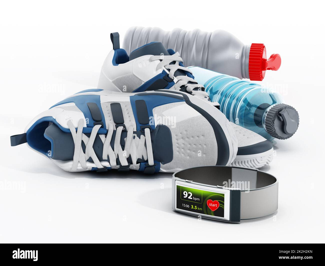 Running shoe and smartwatch hi-res stock photography and images - Alamy
