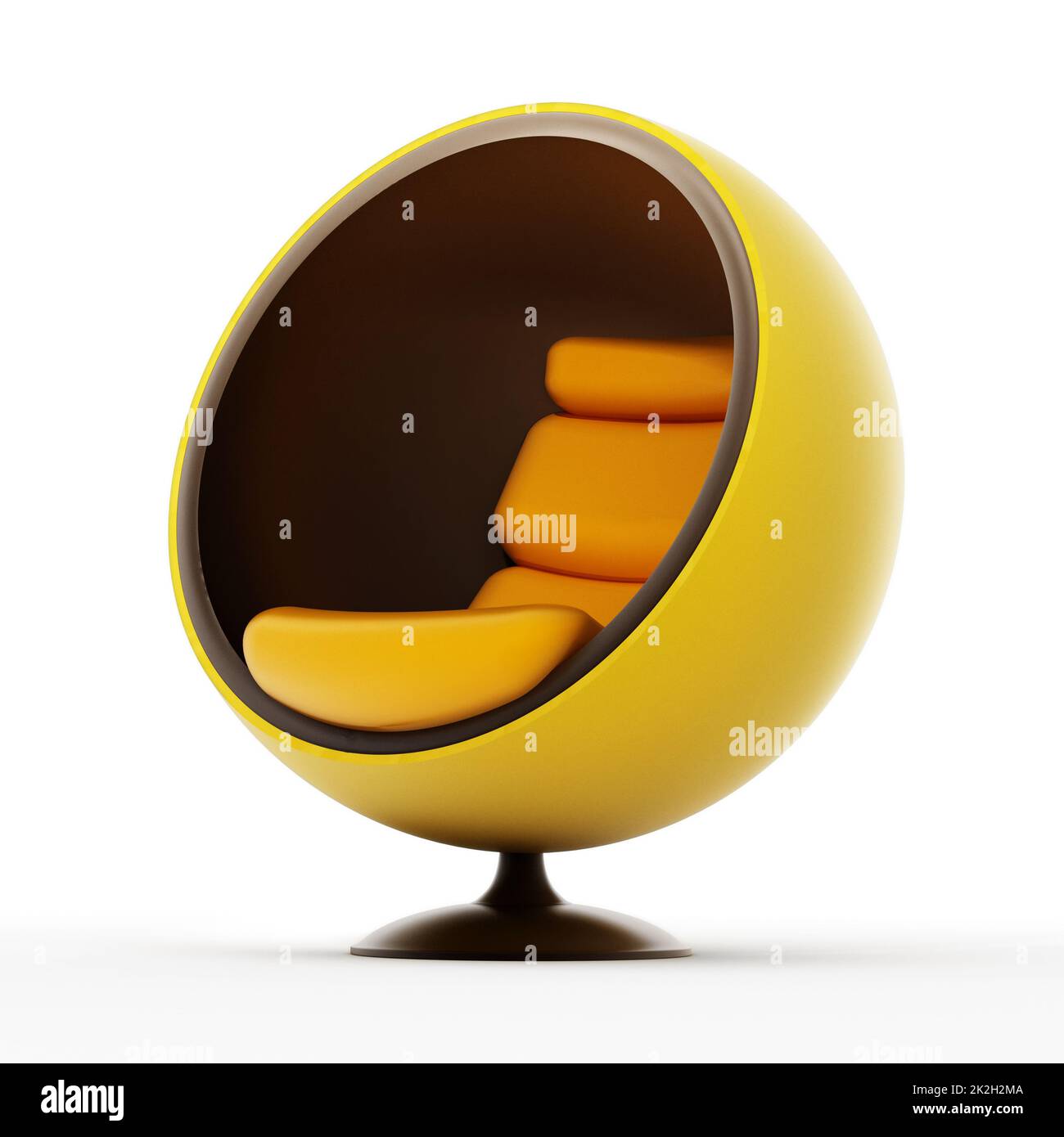 Yellow bubble chair Stock Photo - Alamy