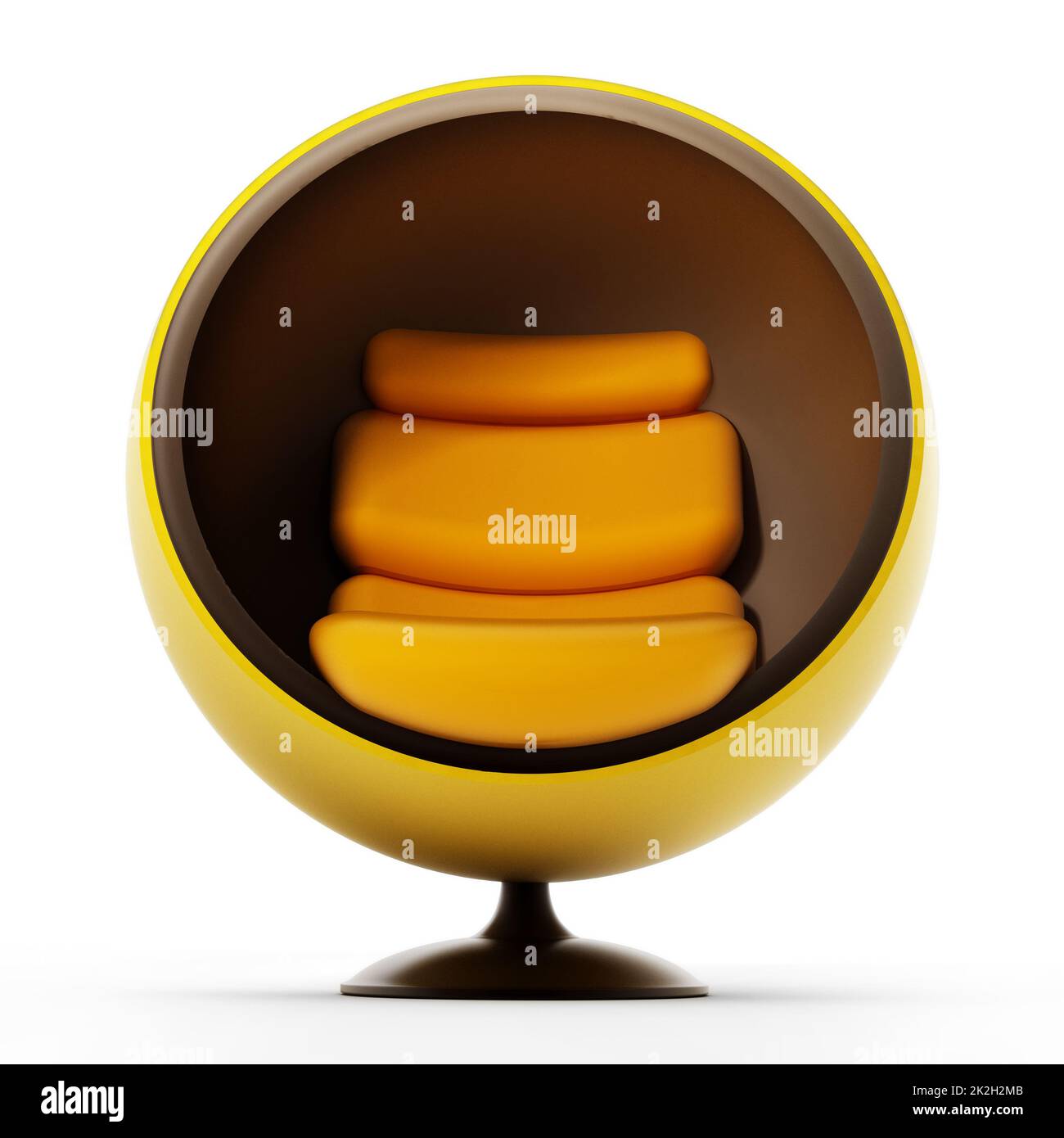 Yellow bubble chair Stock Photo - Alamy