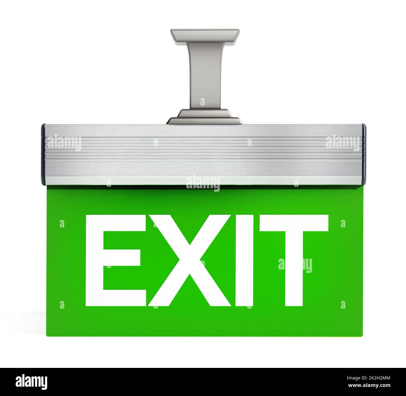 Green emergency exit sign Cut Out Stock Images & Pictures - Alamy