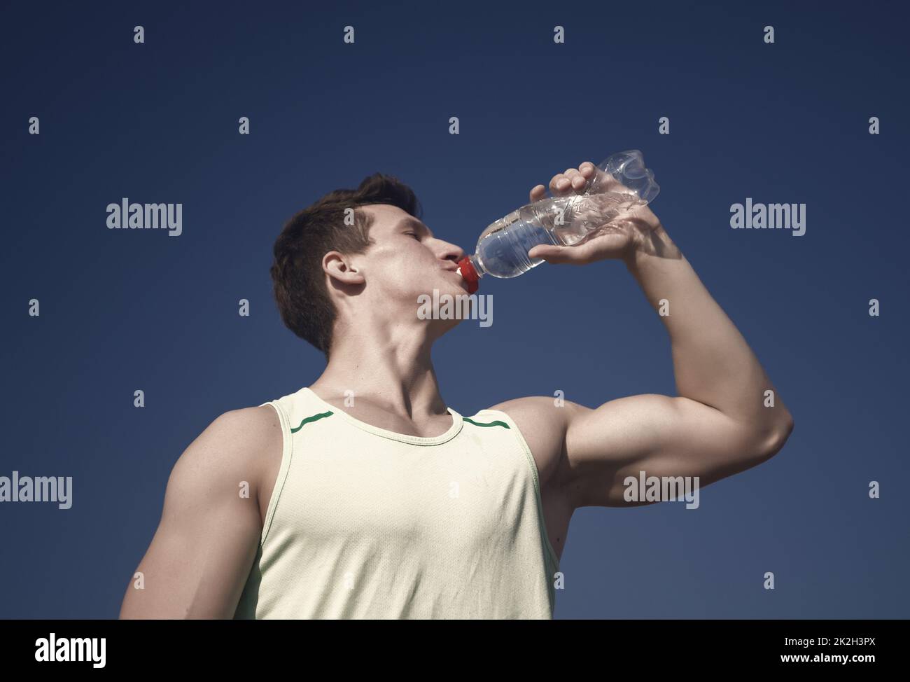 Bodybuilder with muscular hands muscles biceps, triceps Stock Photo - Alamy