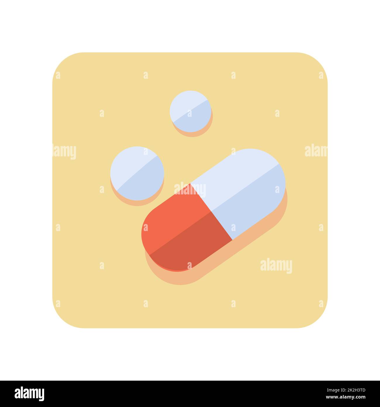Abstract button pill and capsule icon on white background - Vector ...
