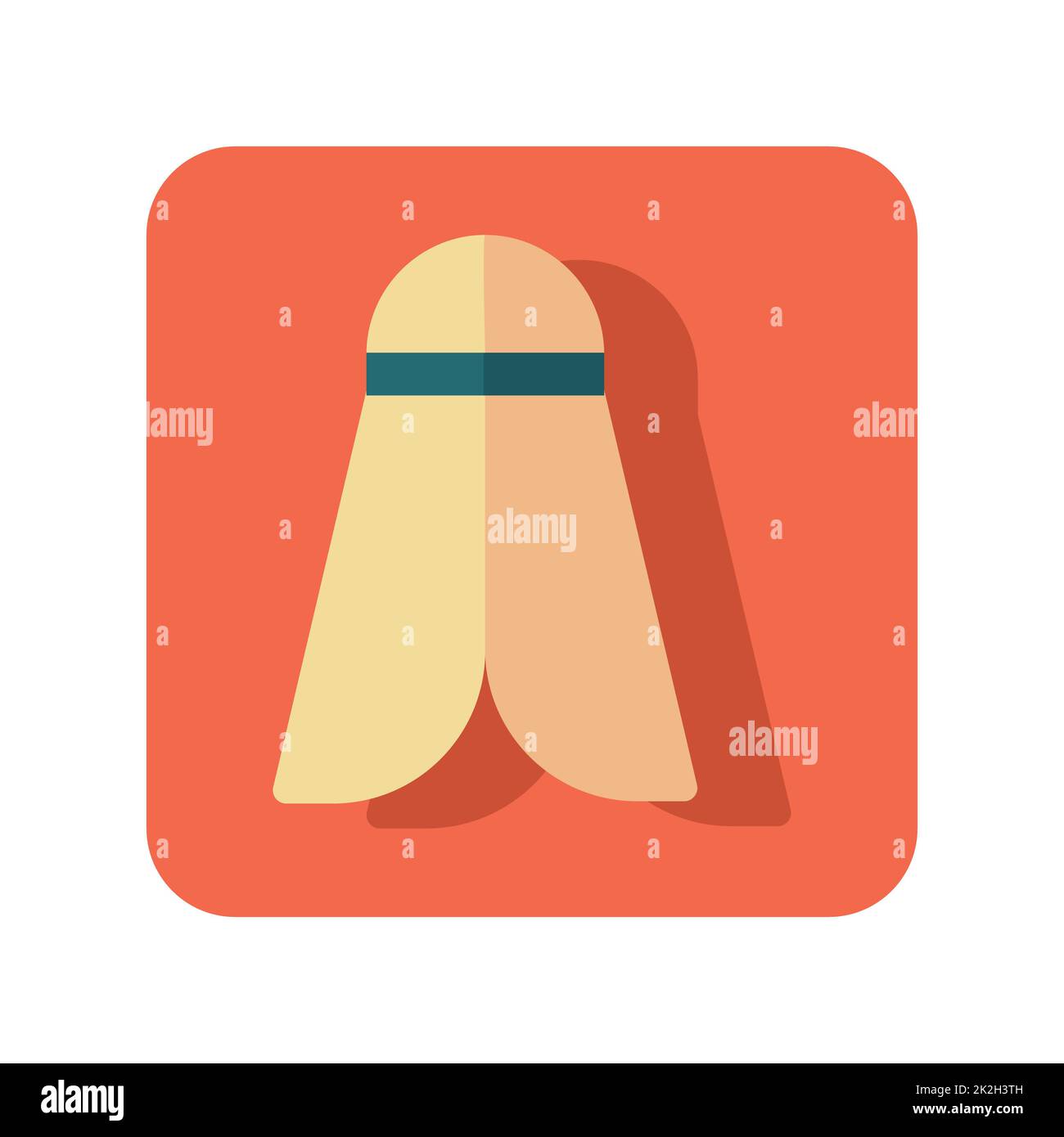 Abstract button icon badminton shuttlecock on white background - Vector ...