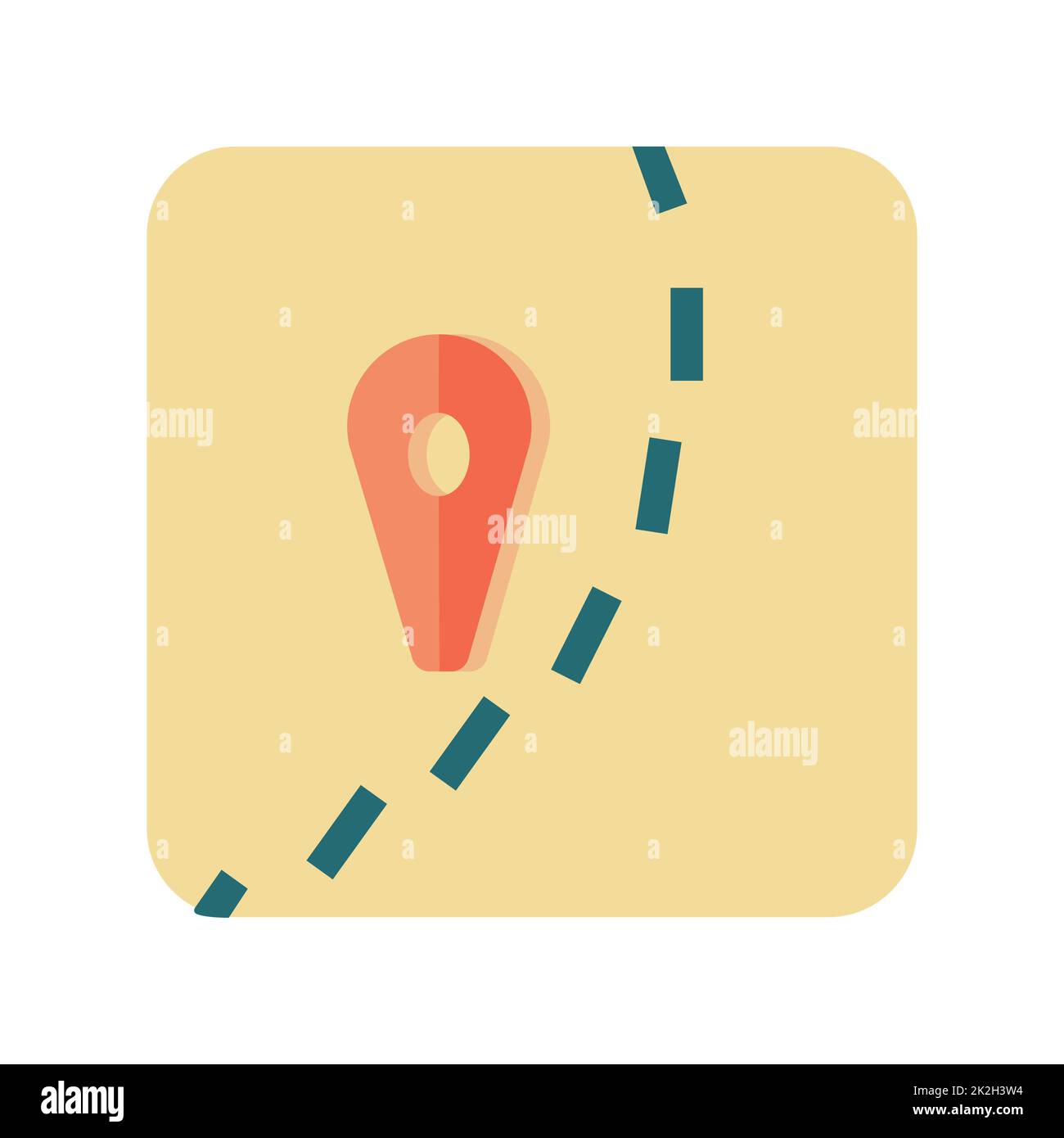 Gps navigator map on Cut Out Stock Images & Pictures - Alamy