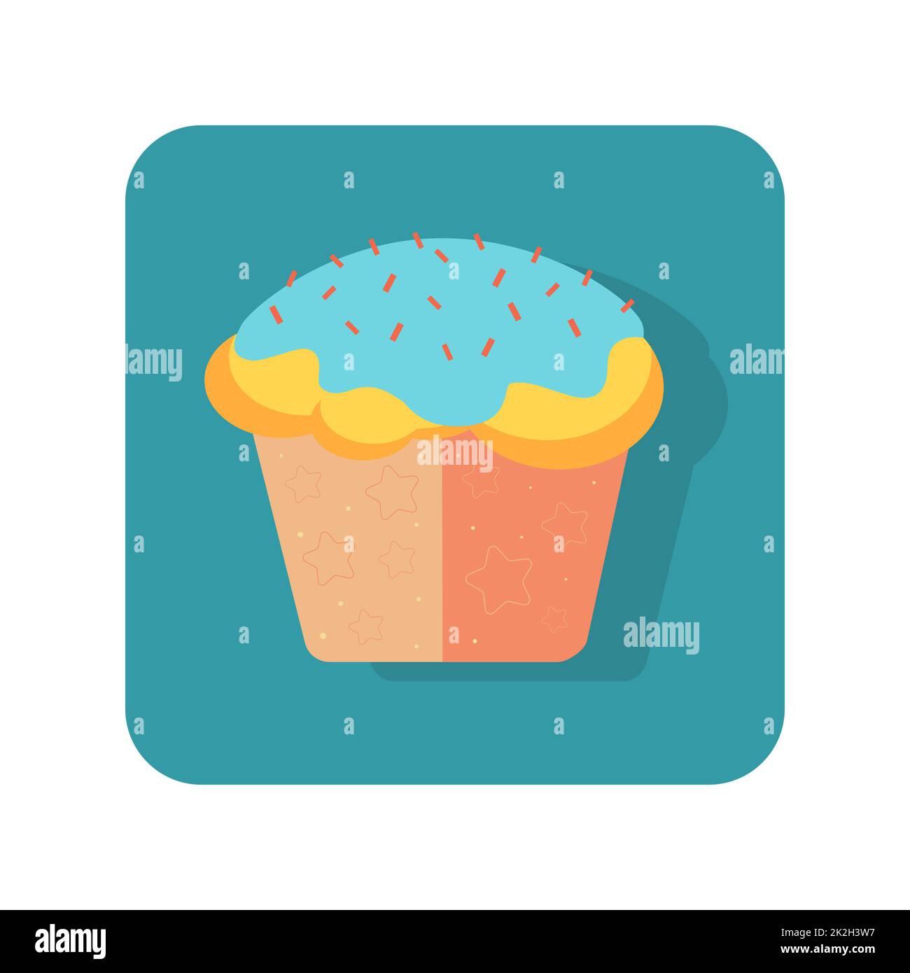 Abstract button icon cake on white background - Vector Stock Photo - Alamy