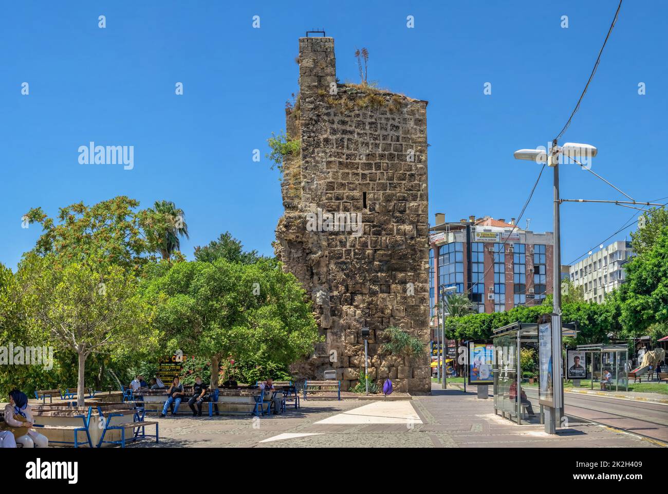 Antalya Clock Tower in Turkey Stock Photo - Alamy