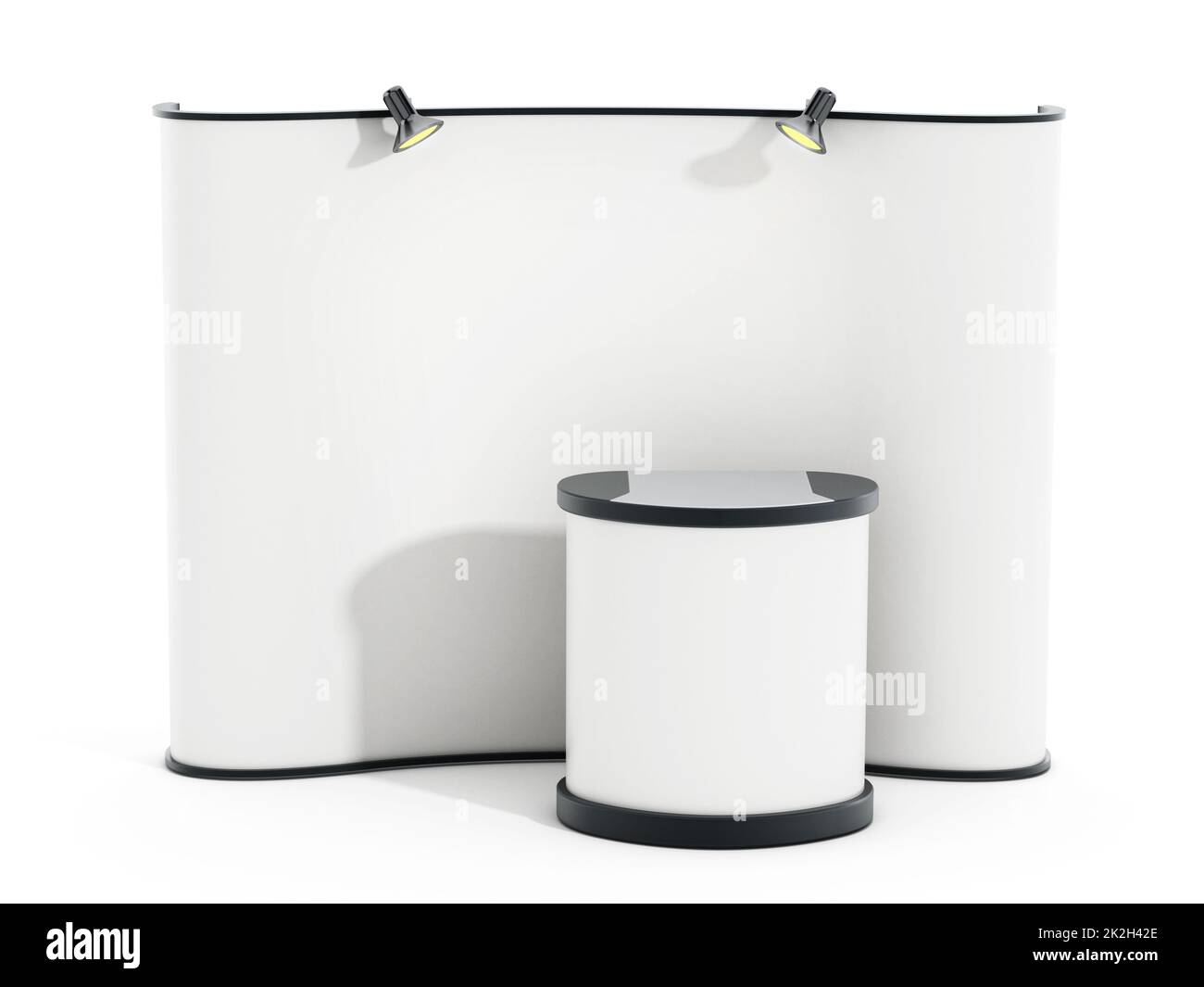 Blank Exhibition Stand Stock Photo Alamy