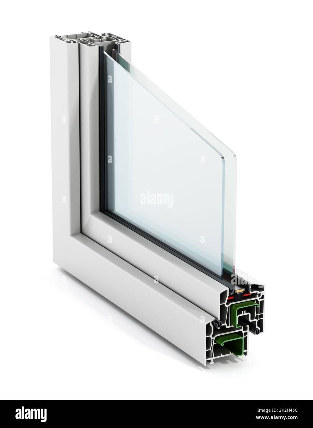 PVC window detail Stock Photo - Alamy
