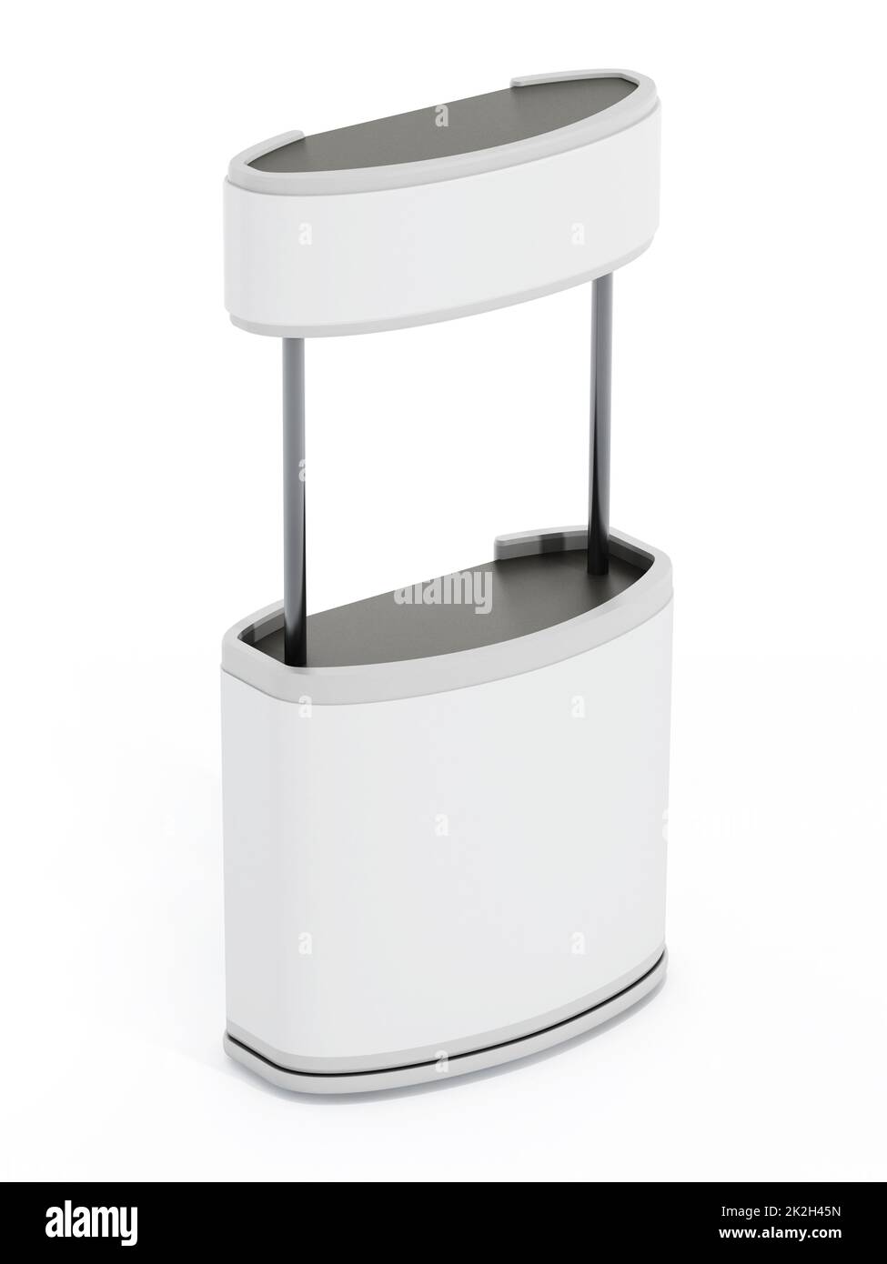 Blank white promo counter Cut Out Stock Images & Pictures - Alamy