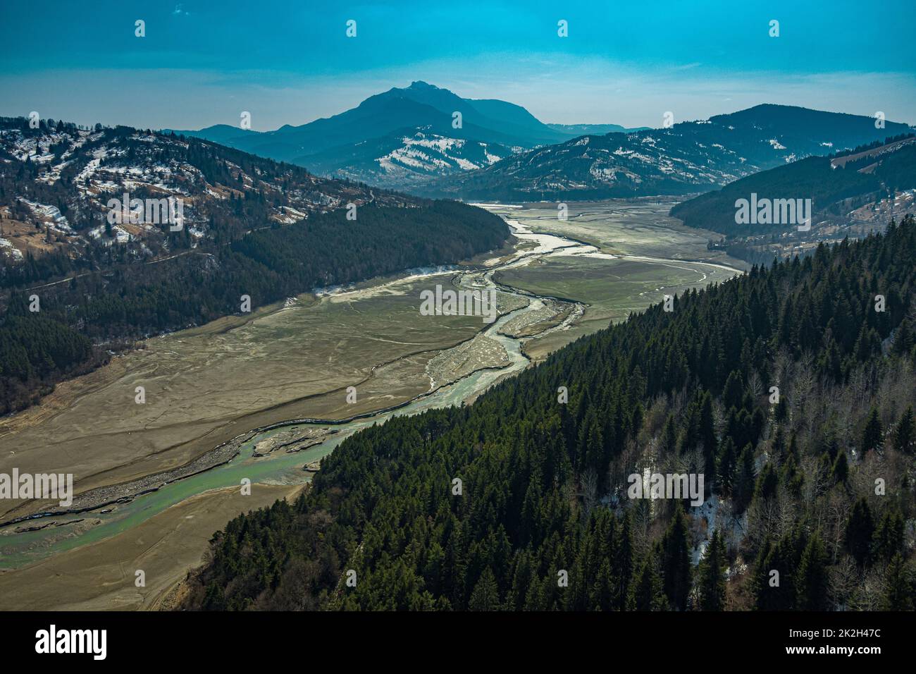 Beautiful mountain view from air hi-res stock photography and images ...