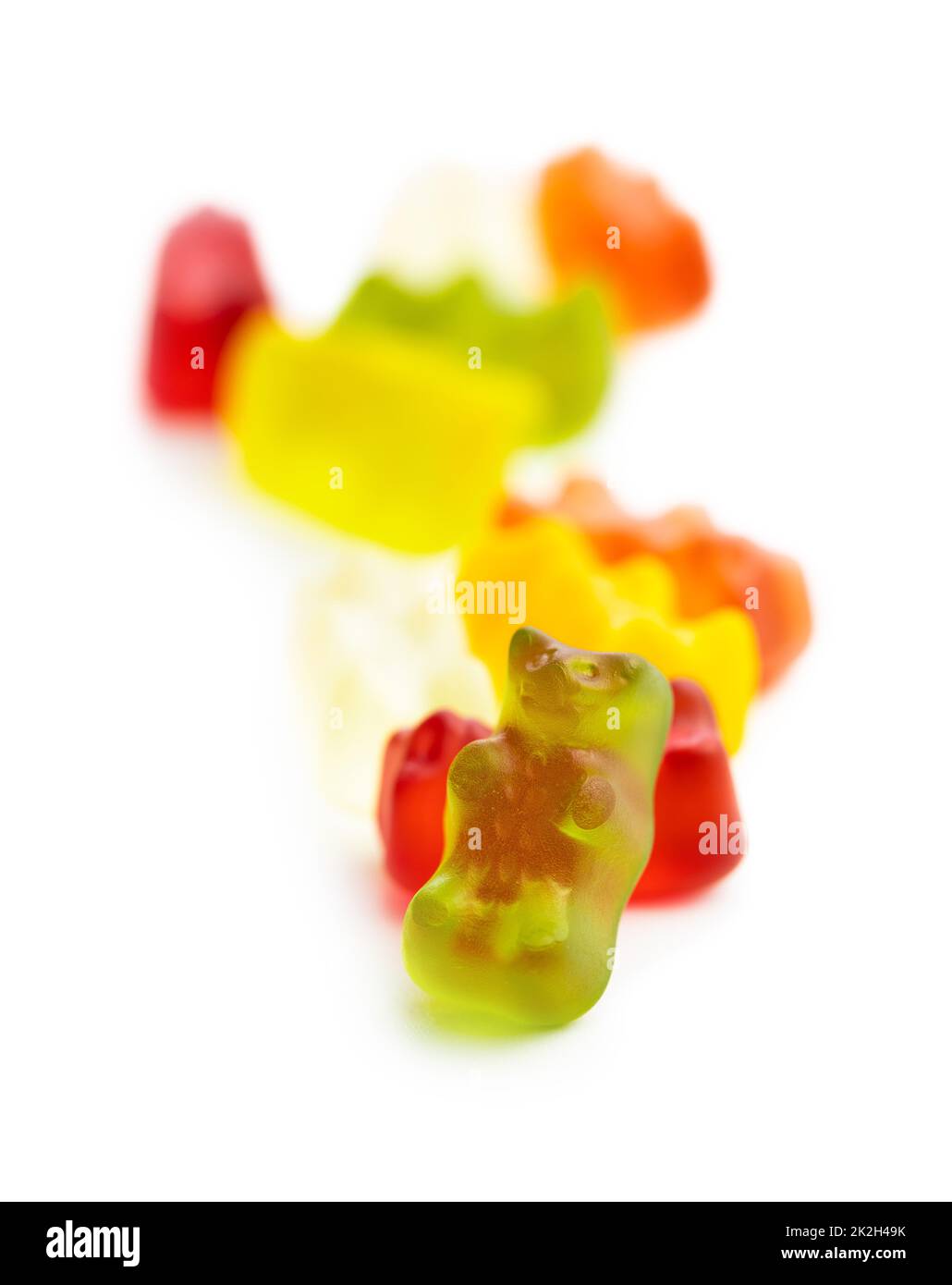 Jelly gummy bears candy. Colorful sweet confectionery Stock Photo - Alamy