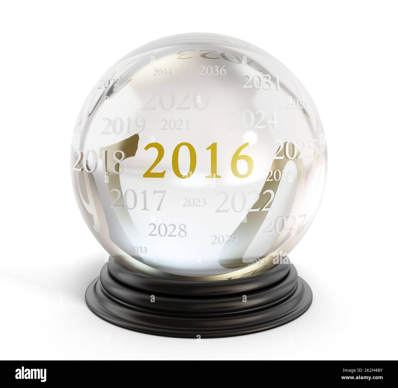 Crystal ball number 2016 hi-res stock photography and images - Alamy