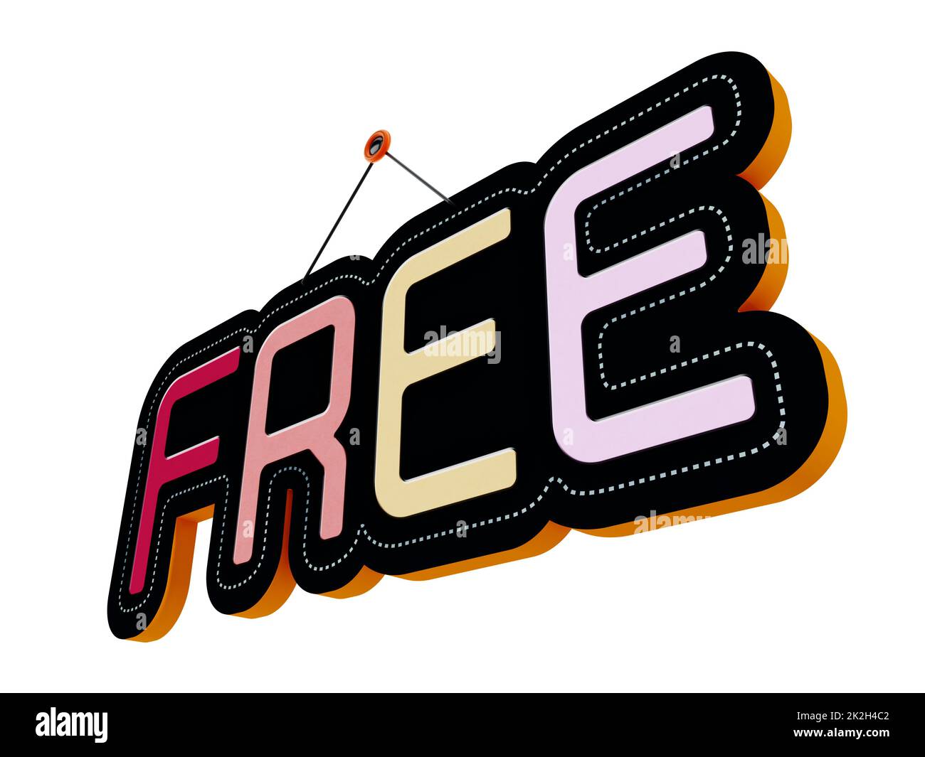 Blue and white free label Stock Photo - Alamy