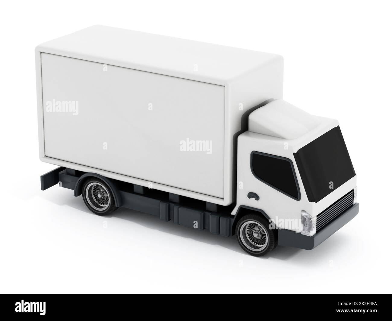 White delivery truck Stock Photo - Alamy