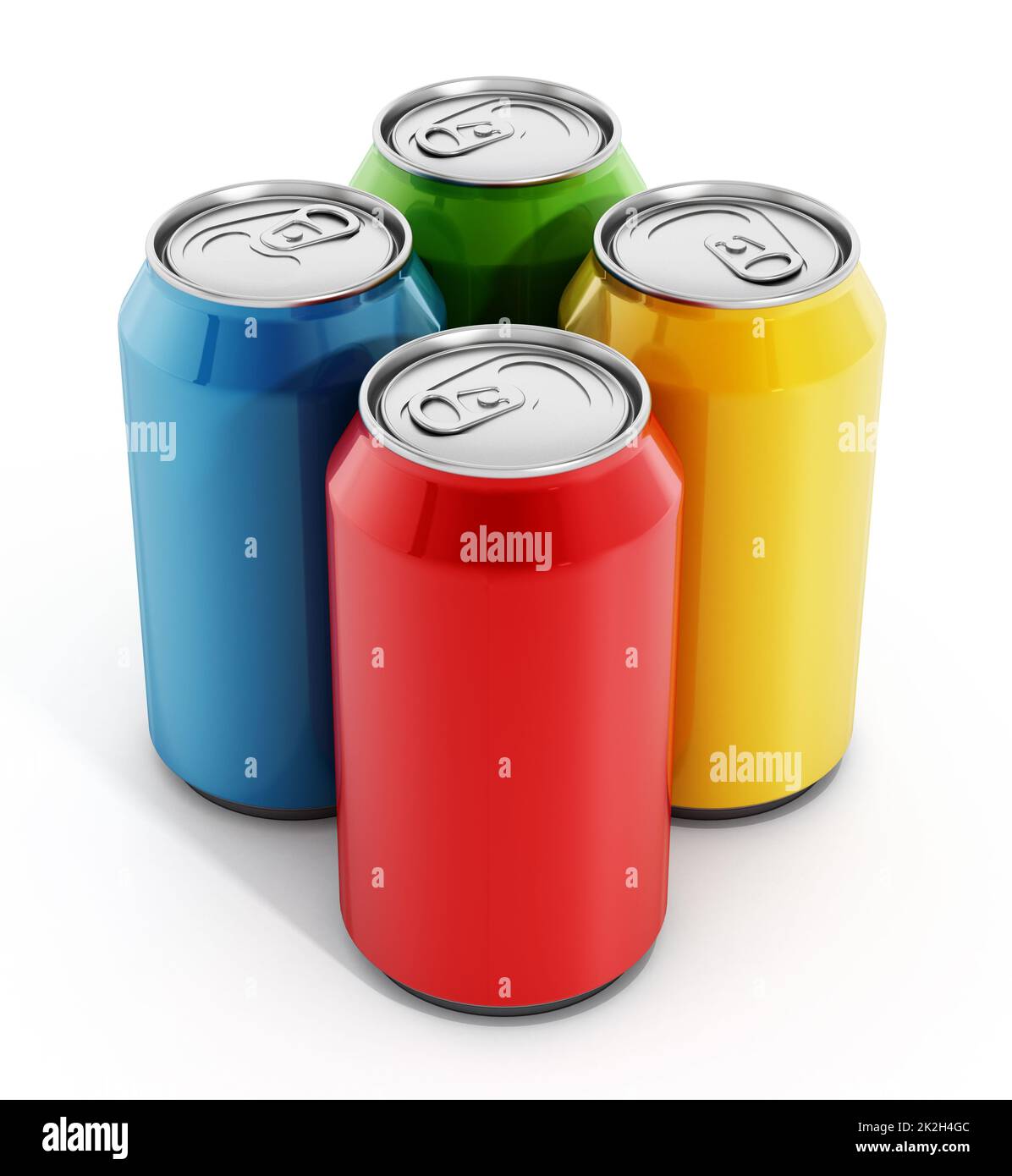 Colorful soda cans Stock Photo - Alamy