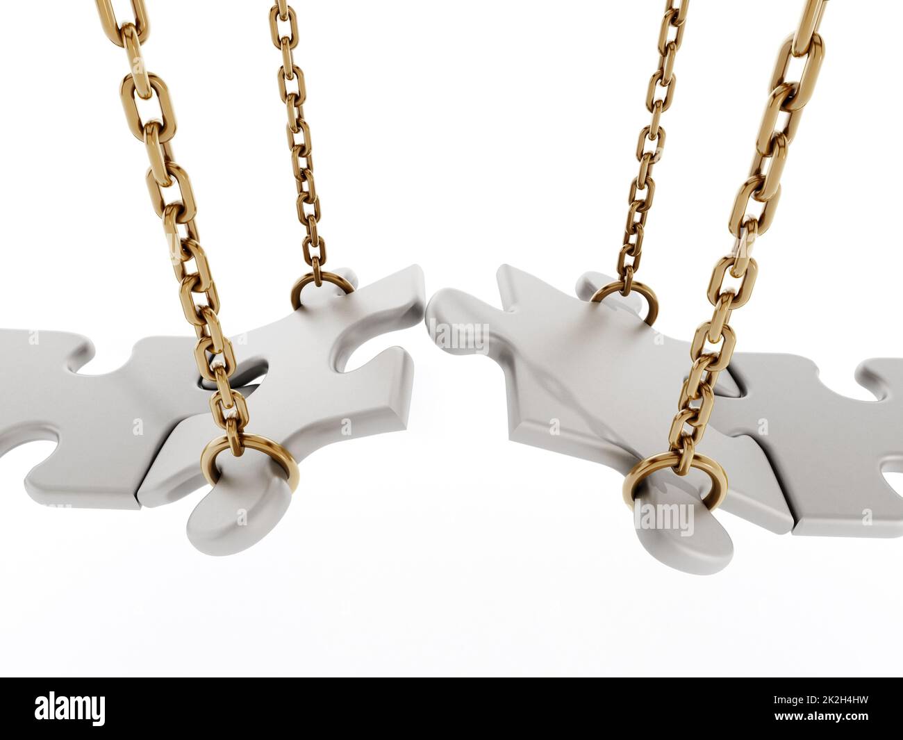 Jigsaw puzzle pieces forming a bridge Stock Photo - Alamy