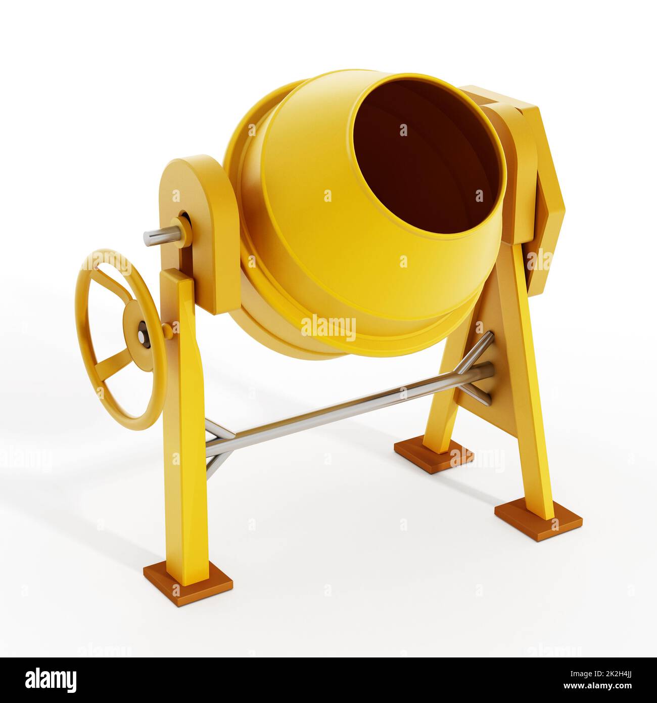 Yellow concrete mixer hi-res stock photography and images - Alamy
