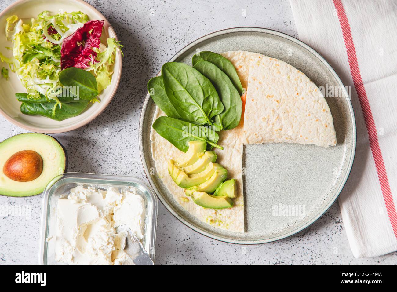 Cooking process for sandwich and ingredients. Process of prepare ...