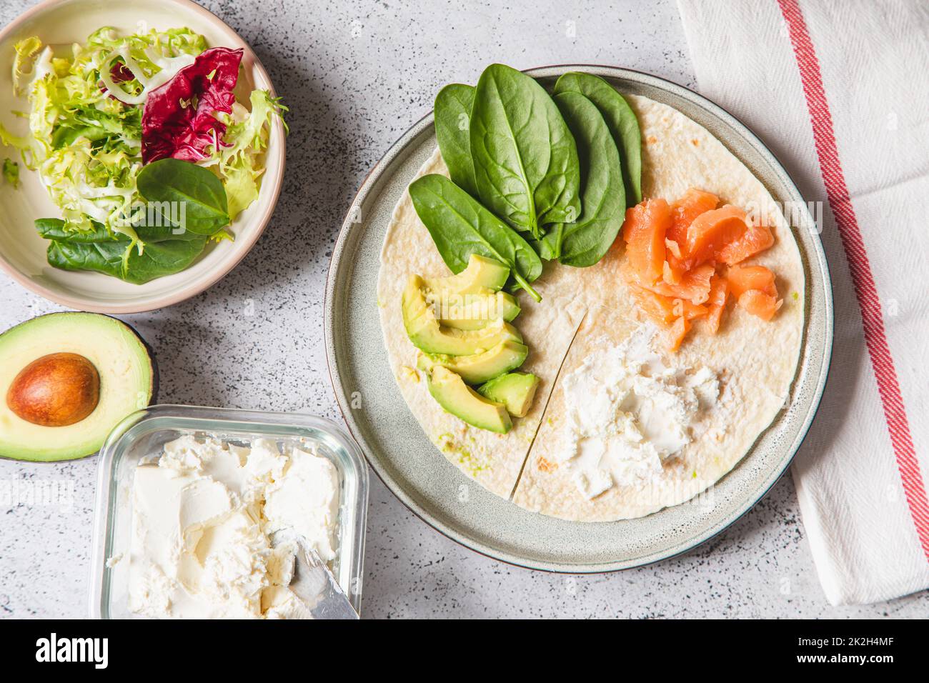 Cooking process for sandwich and ingredients. Process of prepare ...