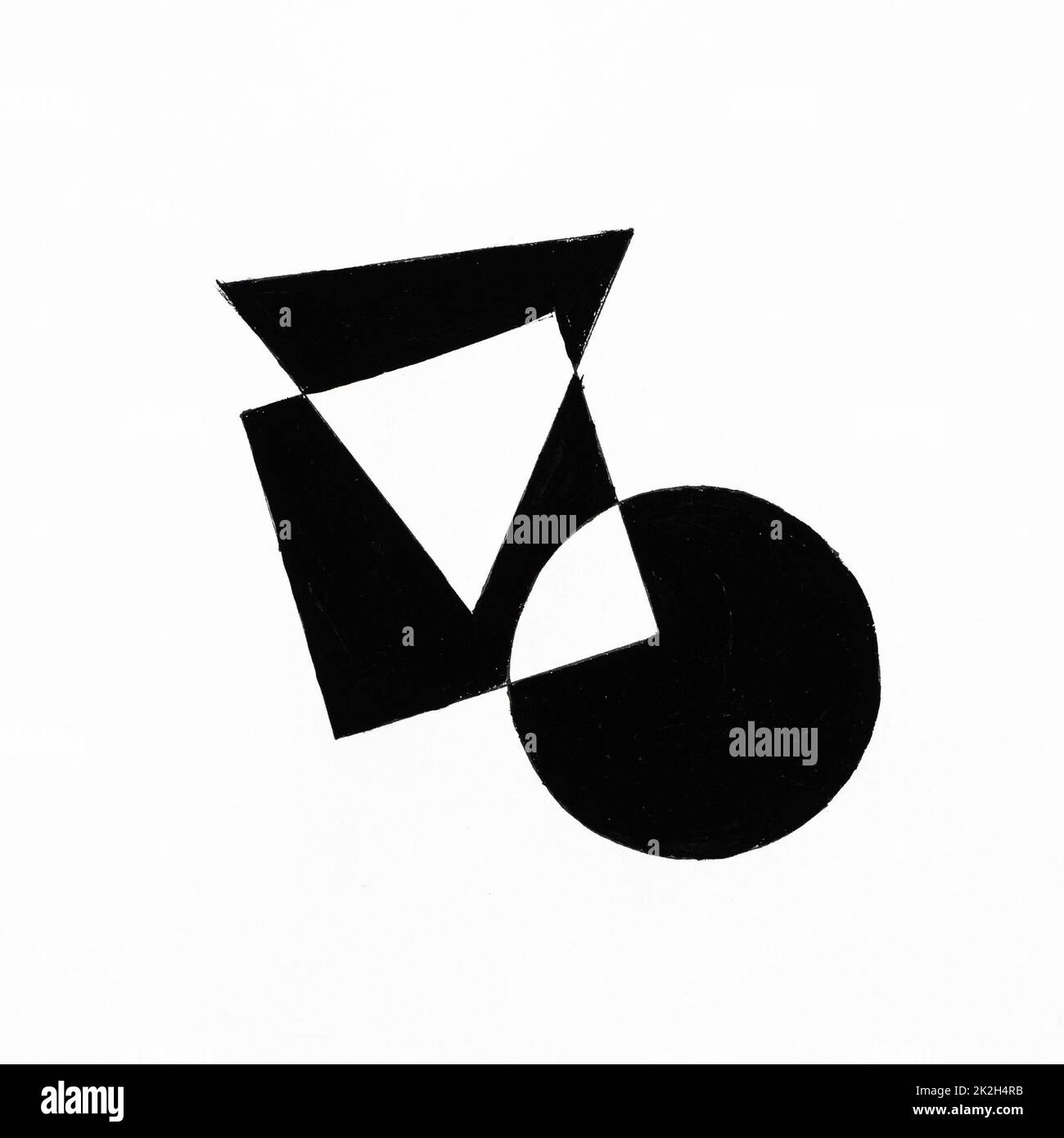 composition with intersected geometrical figures Stock Photo - Alamy