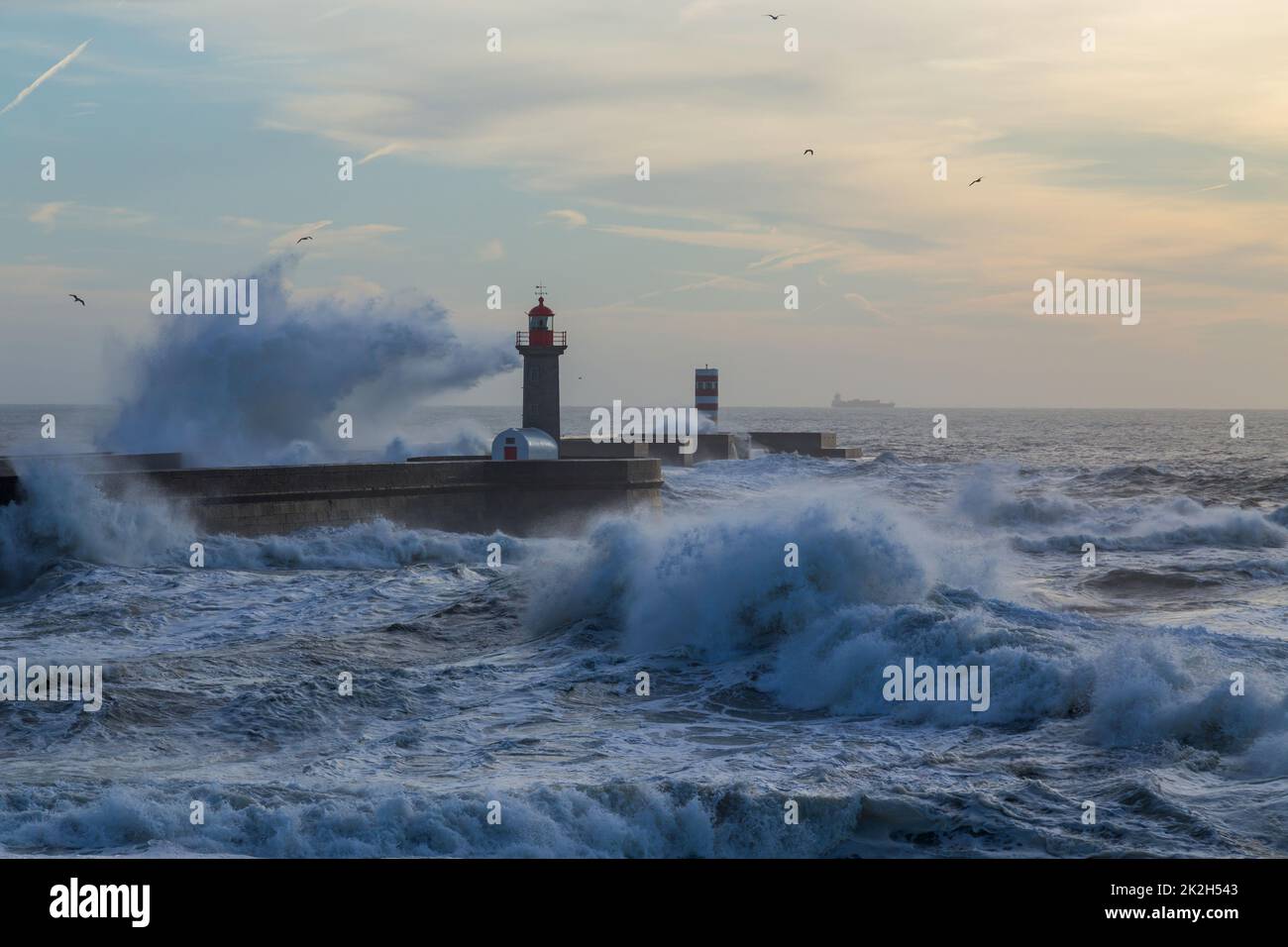 Giant wave breaking during storm hi-res stock photography and images - Alamy