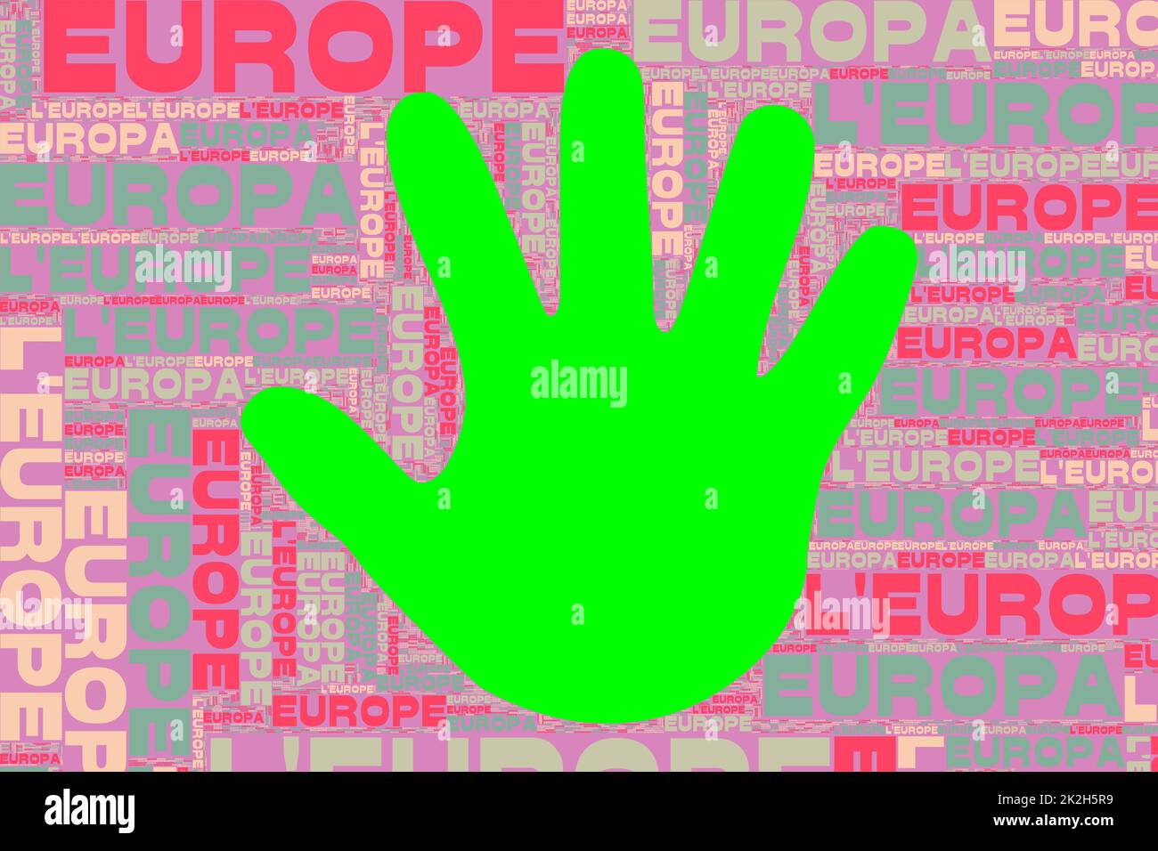 The Words 'Europa, Europe, L'Europe, ' as Word Art, Word Cloud, Tag ...