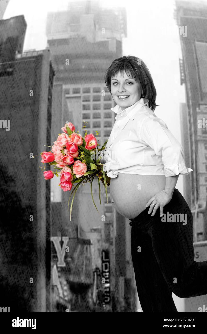 Happy american mother Stock Photo - Alamy
