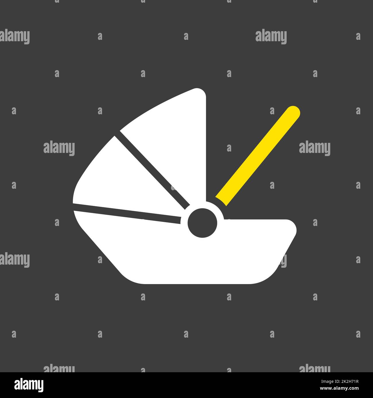 Carrycot baby vector isolated glyph icon Stock Photo - Alamy