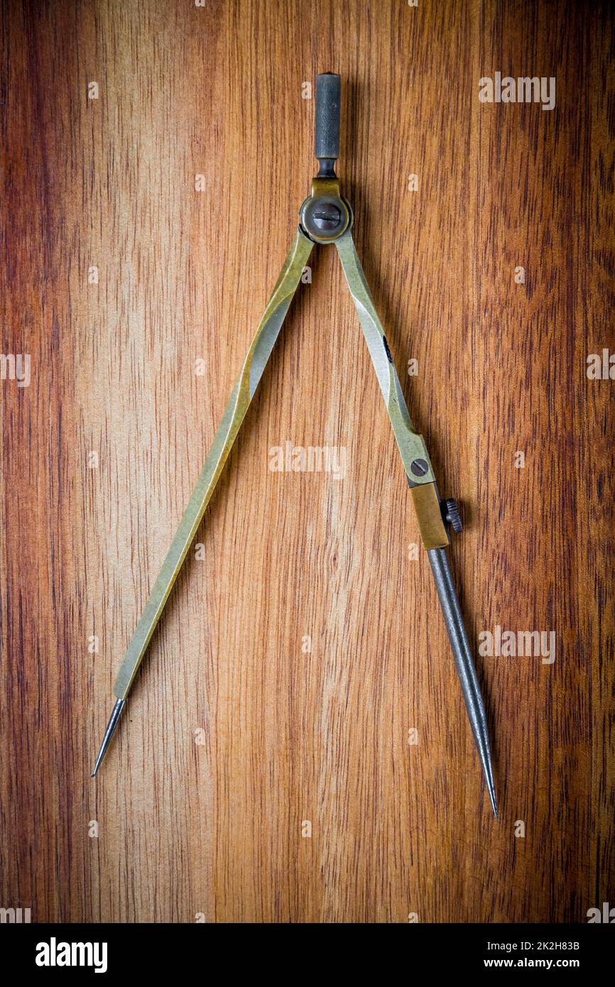 Old compass tool drawing vintage hi-res stock photography and images ...