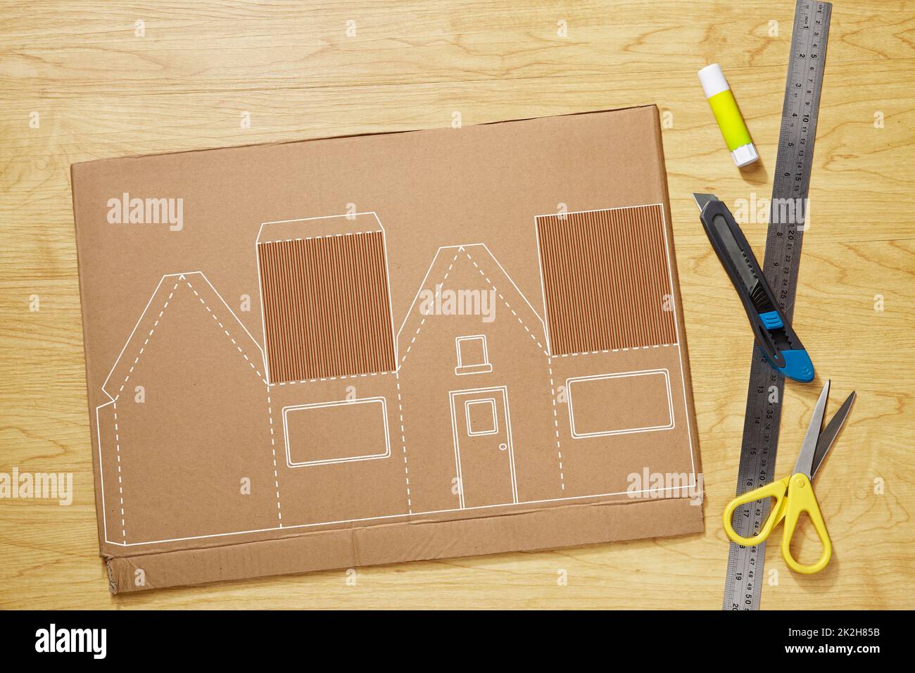 Cardboard House Model Patterns