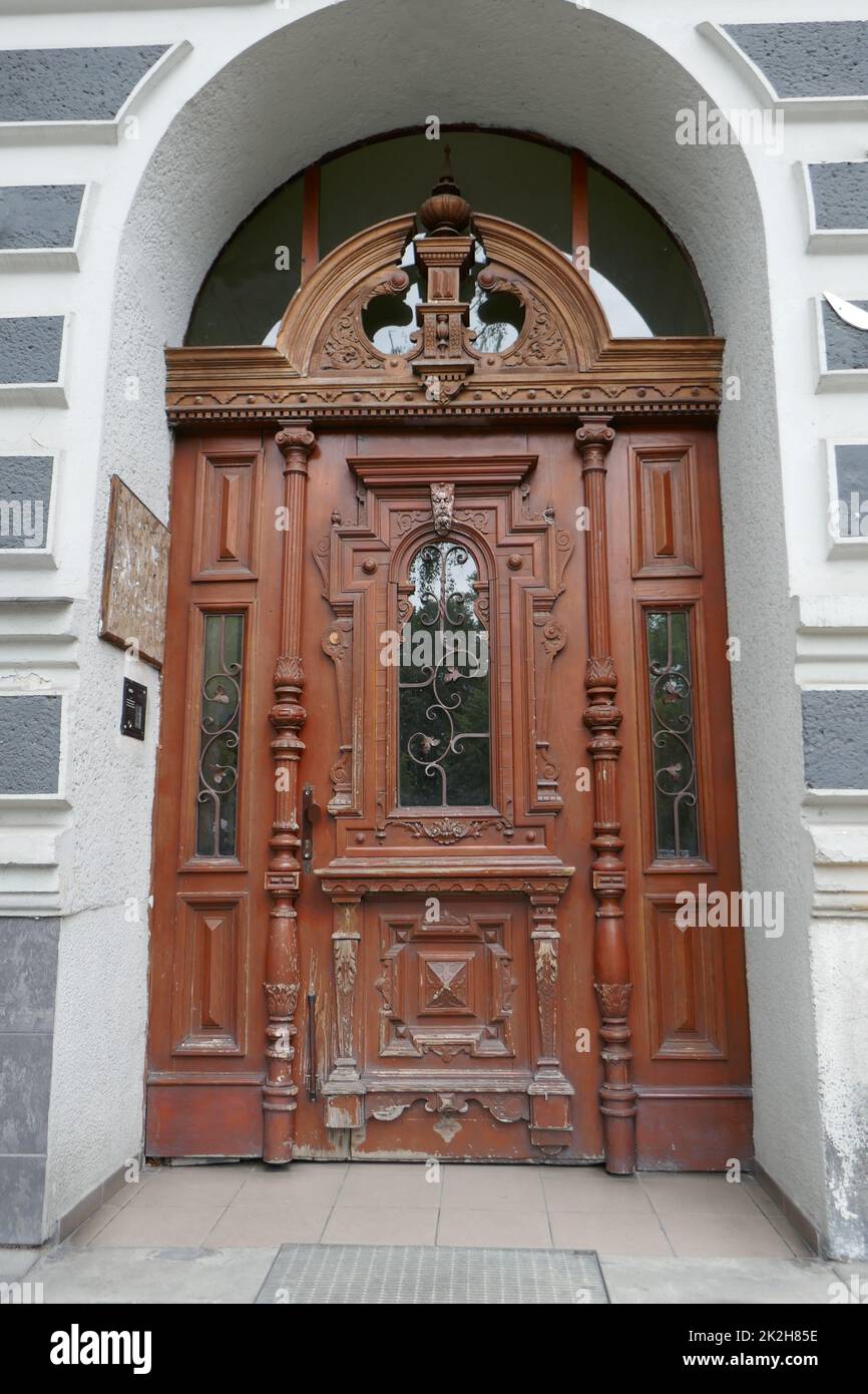 Old front door in Szczecin Stock Photo - Alamy