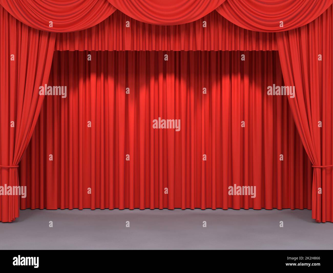 Red stage curtains Stock Photo - Alamy