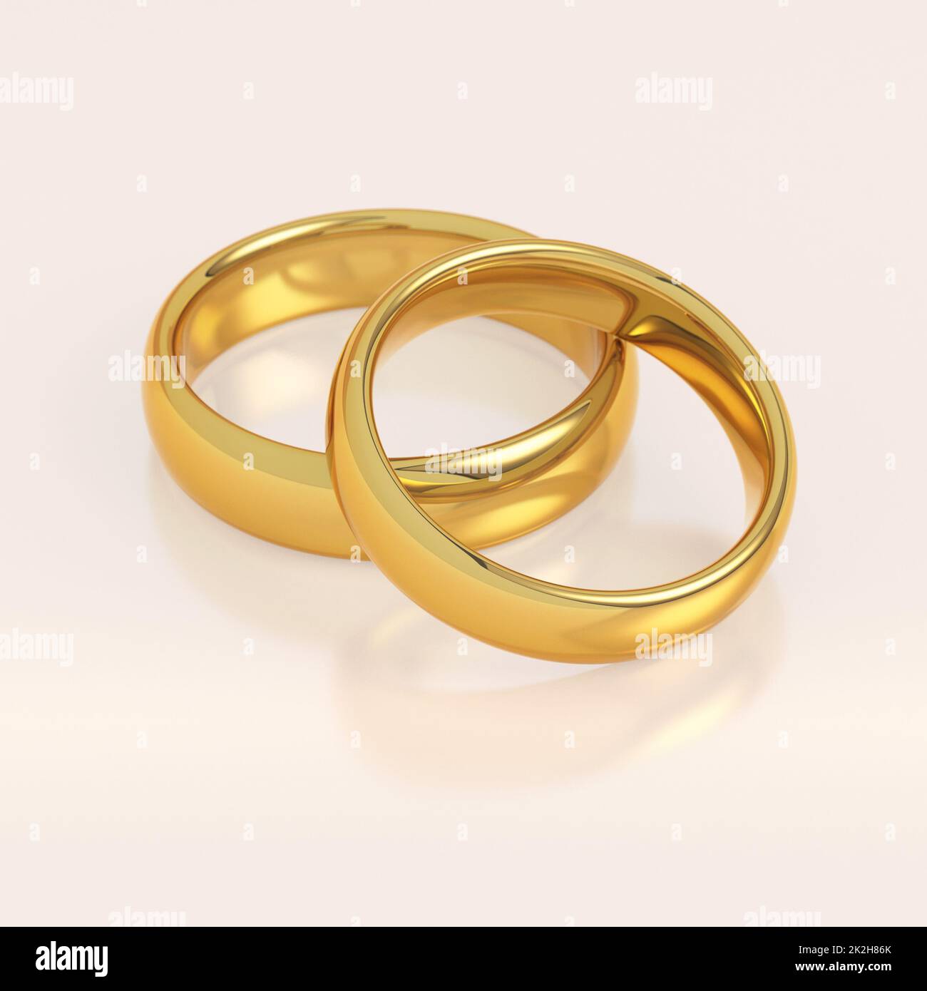 Wedding rings connected hi-res stock photography and images - Alamy