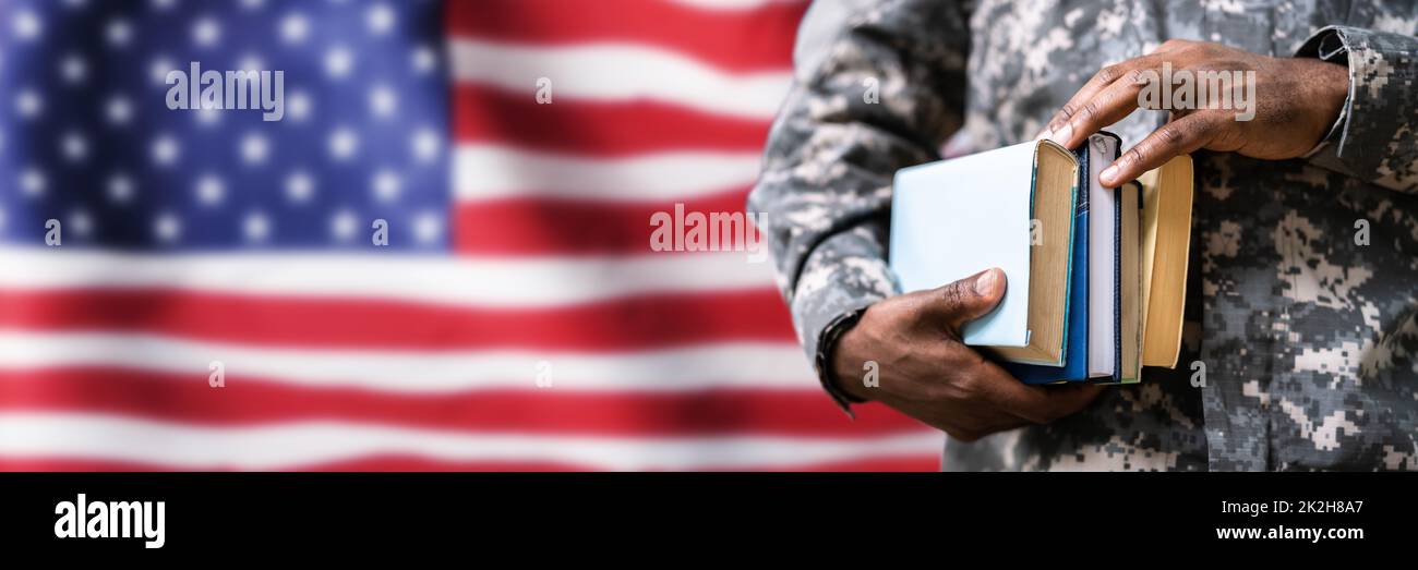 Young Student Soldier In Uniform Stock Photo - Alamy
