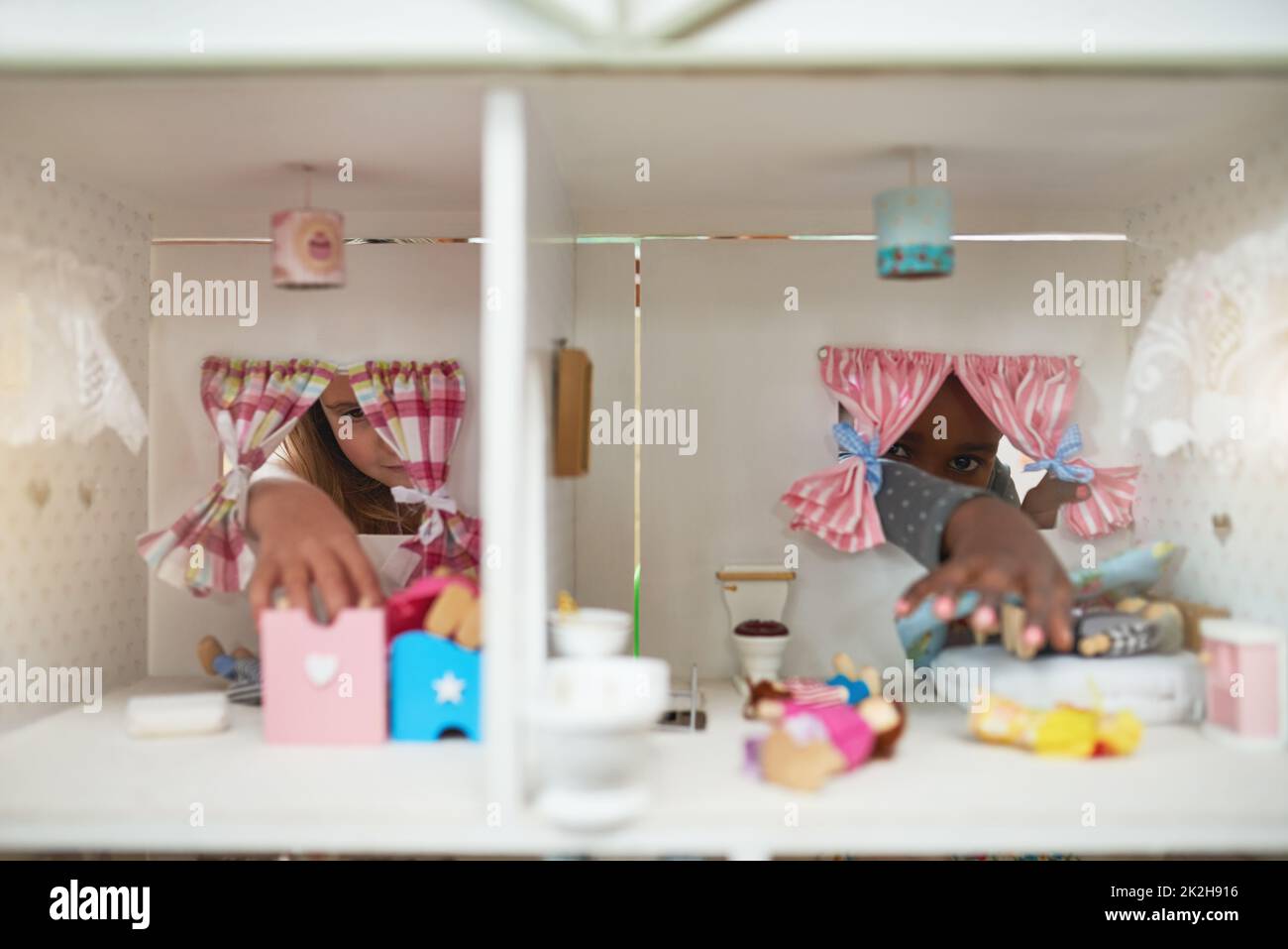 Children playing dolls inside hi-res stock photography and images - Alamy